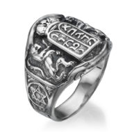 Sterling Silver Ten Commandments Ring | Baltinester Jewelry