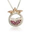 Silver Ruby Pomegranate Pendant | Baltinester Jewelry & Judaica
